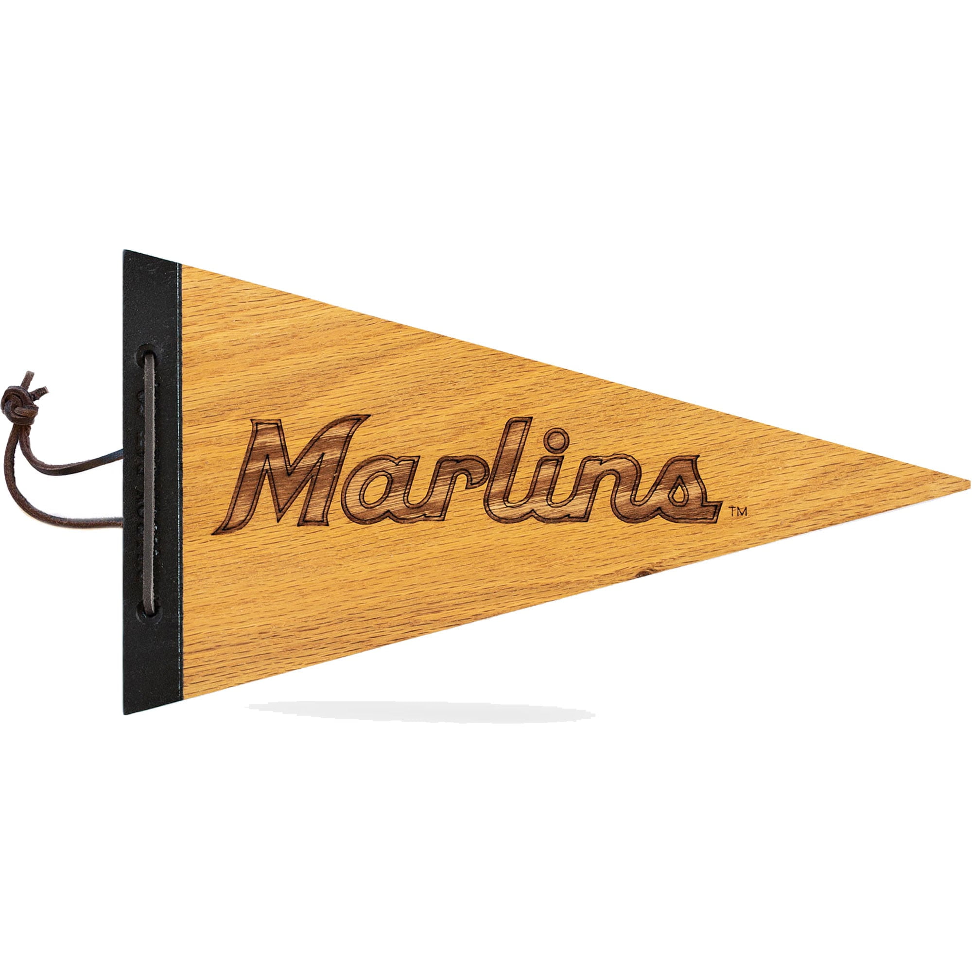 Miami Marlins 7" x 12" Wood Pennant - Walmart.com