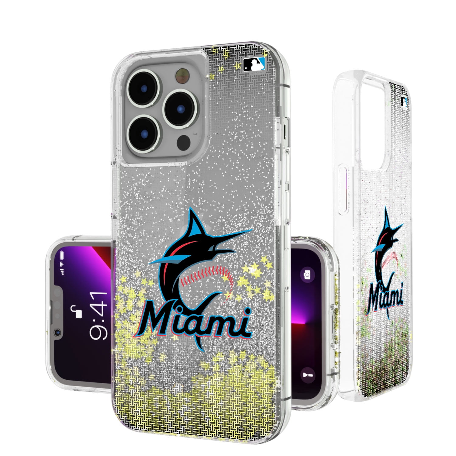 Miami Marlins Linen Logo iPhone Glitter Case - Walmart.com
