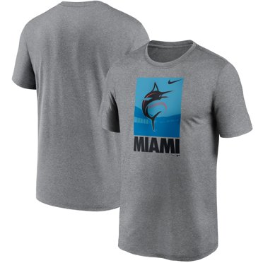 Men's Majestic Threads Black Florida Marlins Tri-Blend Hoodie T-Shirt ...