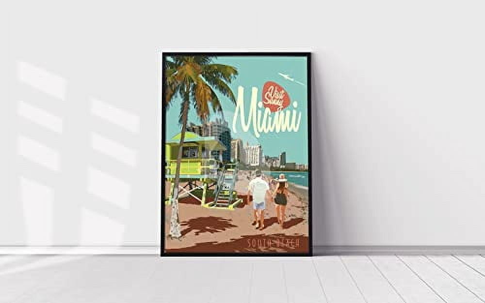 Miami Poster, Miami Florida Print, Miami South Beach Poster, Miami ...