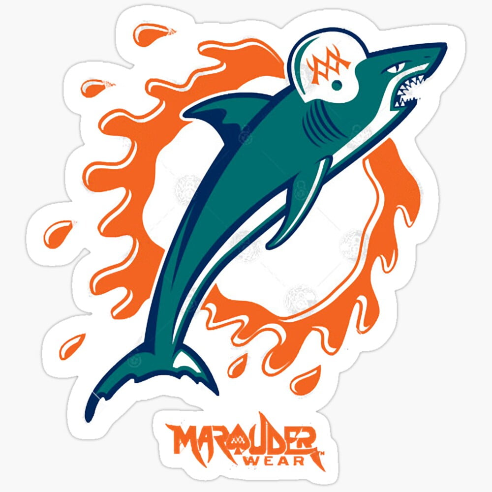 Miami Sharks Football Sticker Baseball Sticker, Football Sticker ...