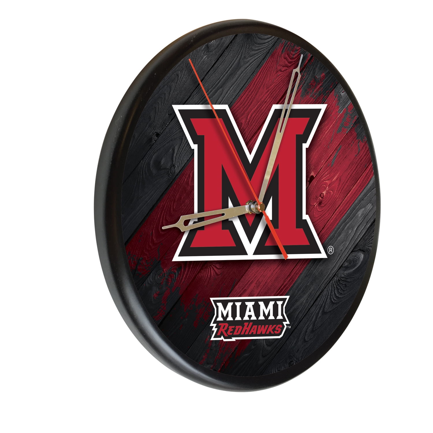 Miami University (OH) 13" Solid Wood Clock - Walmart.com