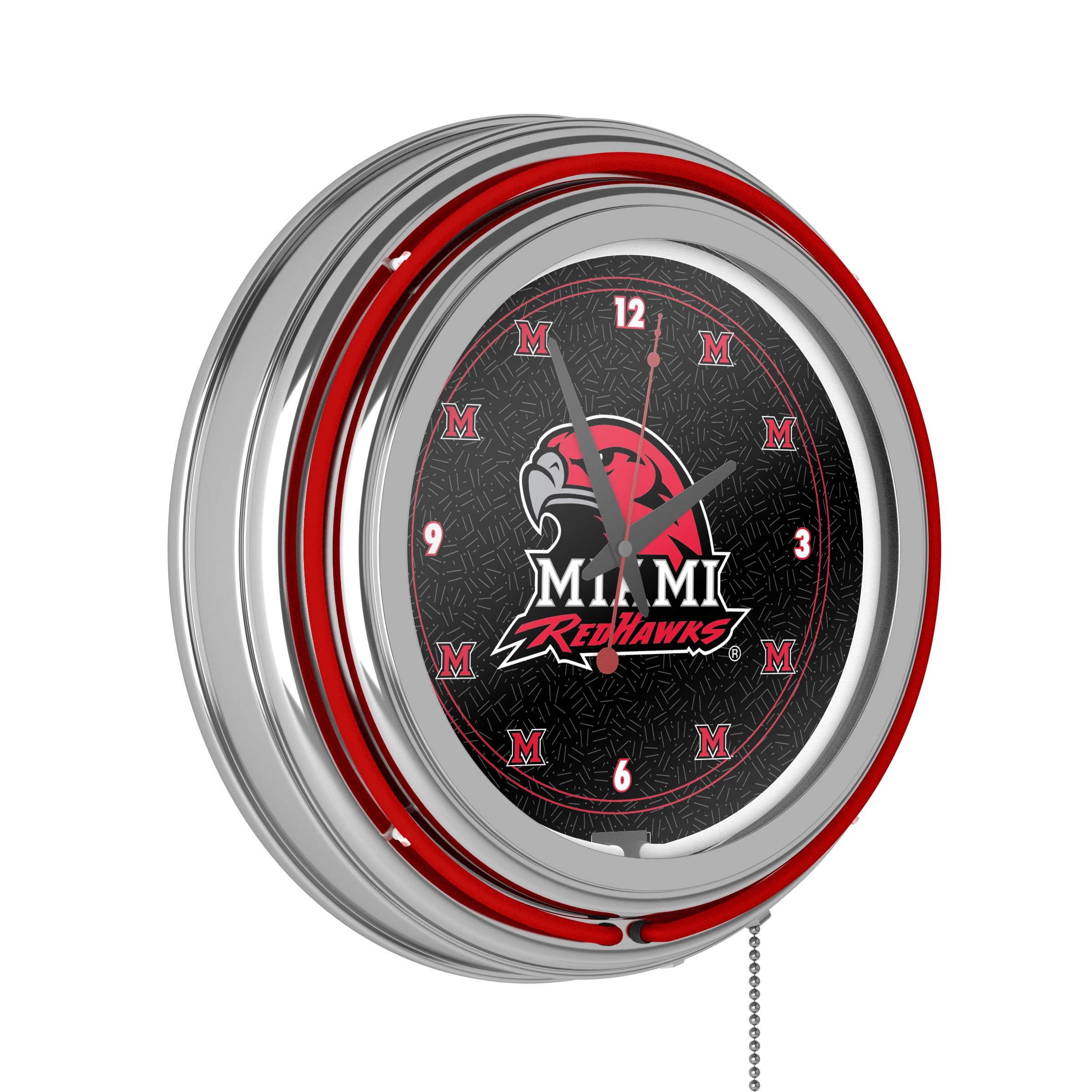 Miami University Ohio Neon Clock - 14 inch Diameter - Walmart.com
