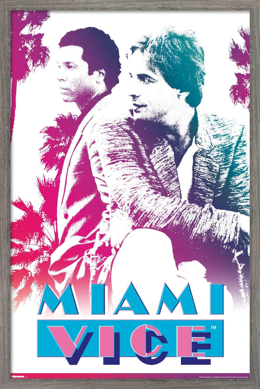 Miami Vice (1984) - Crockett and Tubbs Wall Poster, 14.725" x 22.375 ...