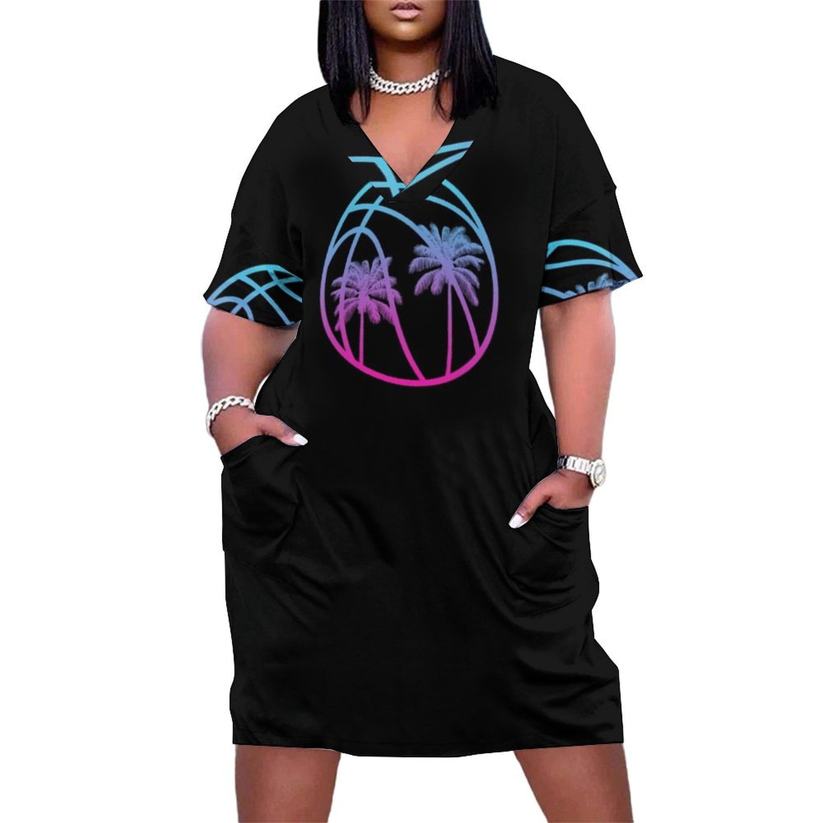 Miami Vice Basketball - Black alternate Loose Pocket Dress summer ...