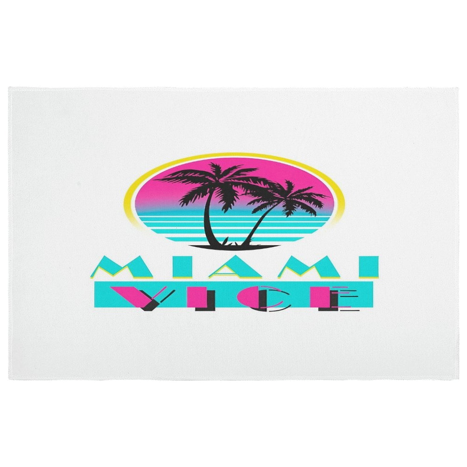 Miami Vice Retro Logo Adult Home Decor Bedroom Living Room Crystal ...