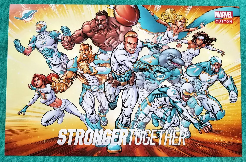Miami football team - MARVEL "STRONGER TOGETHER" SUPERHERO POSTER ...
