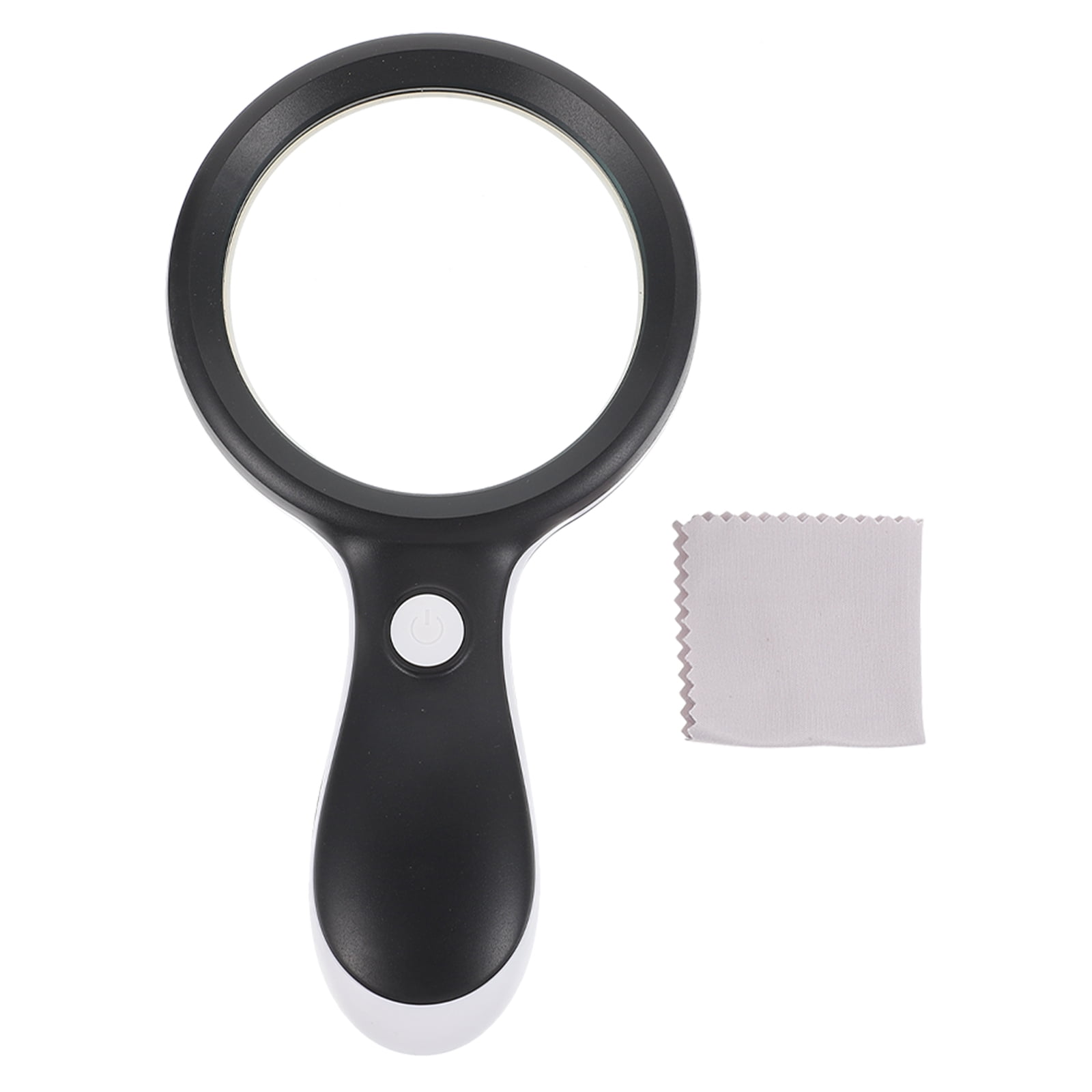 Handheld Lighted Magnifier 10X Magnifying Glass Home Reading Magnifying ...