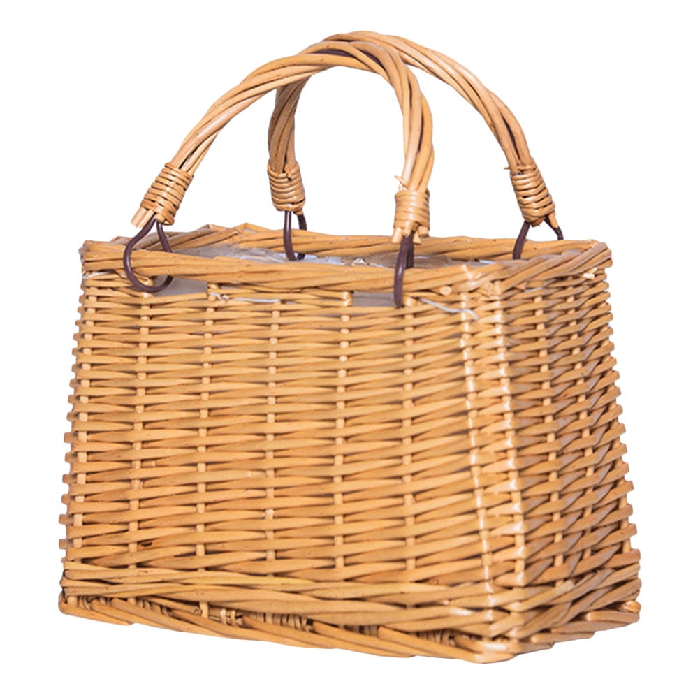 1Pc Decorative Woven Basket Flower Arrangement Basket Household Basket ...
