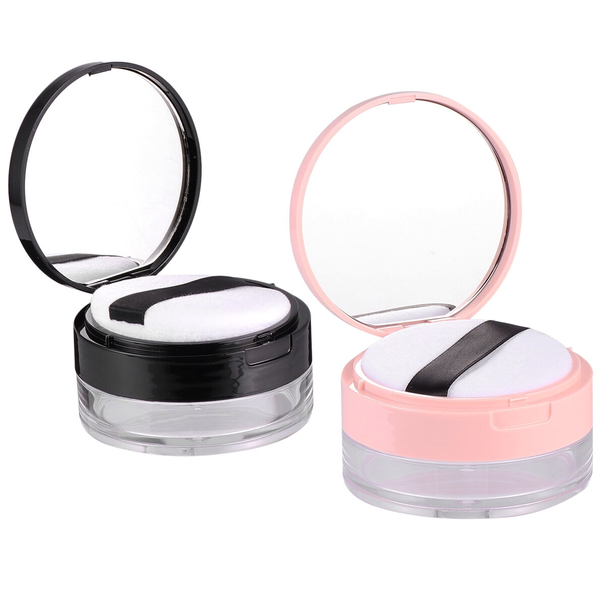 2PCS 20g Refillable Loose Powder Container with Puff and Sifter ...