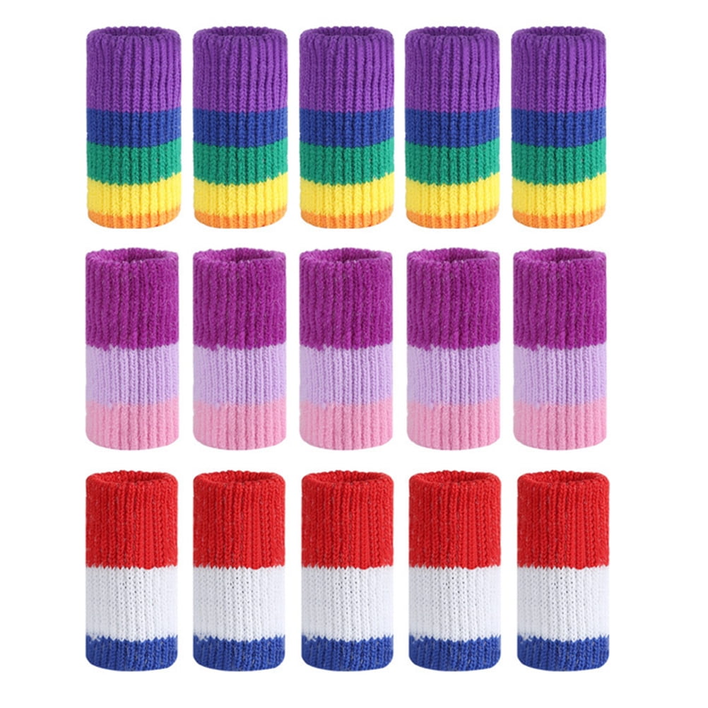 Mian 30 Rainbow Finger Sleeves Sports Splint Guard Braces - Walmart.com