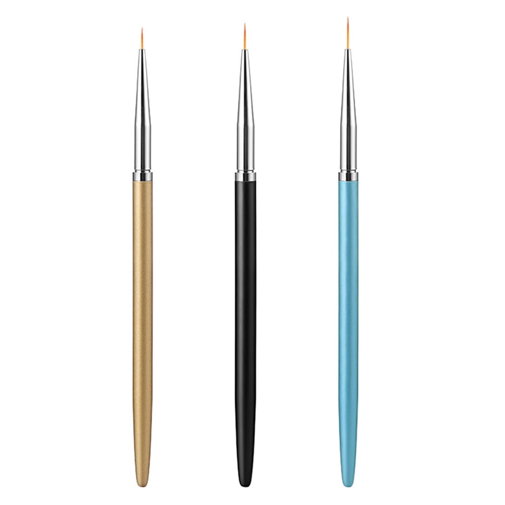 Mian 3Pcs Manicure Pen Brushes Nail Art Drawing Pens Carving Plotting ...