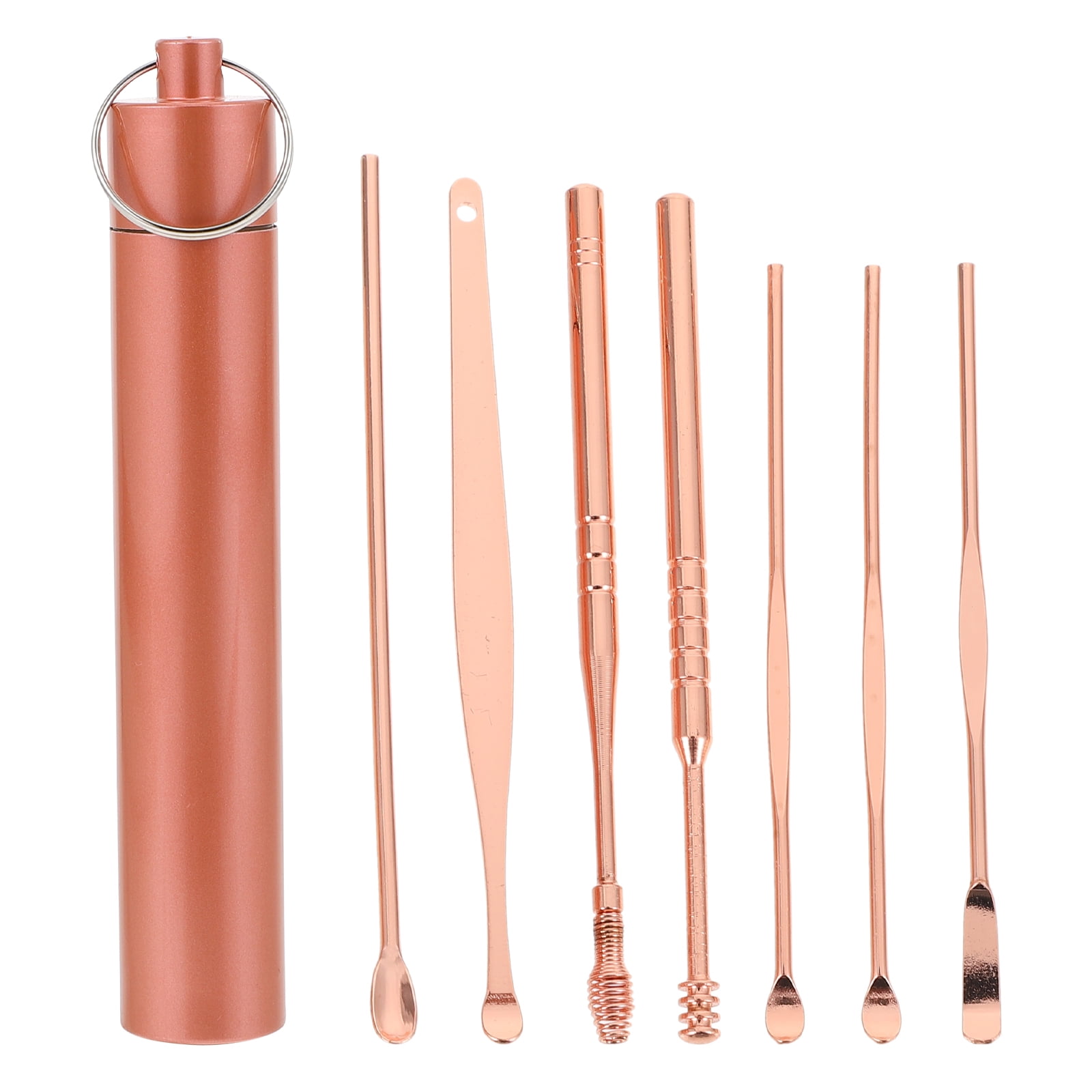 7Pcs Stainless Steel Earwax Removal Tools with Bag - Walmart.com