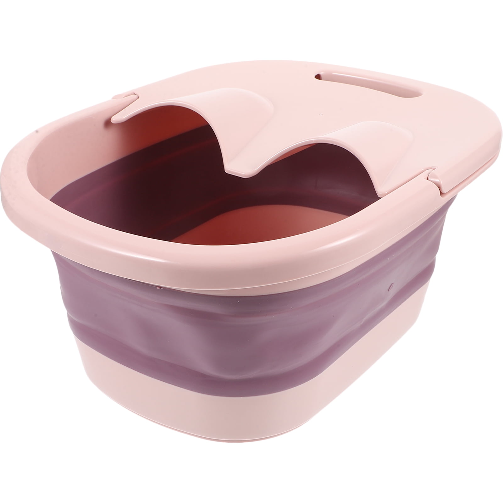 Mian Collapsible Foot Tub with Massaging Rollers - Pink - Walmart.com