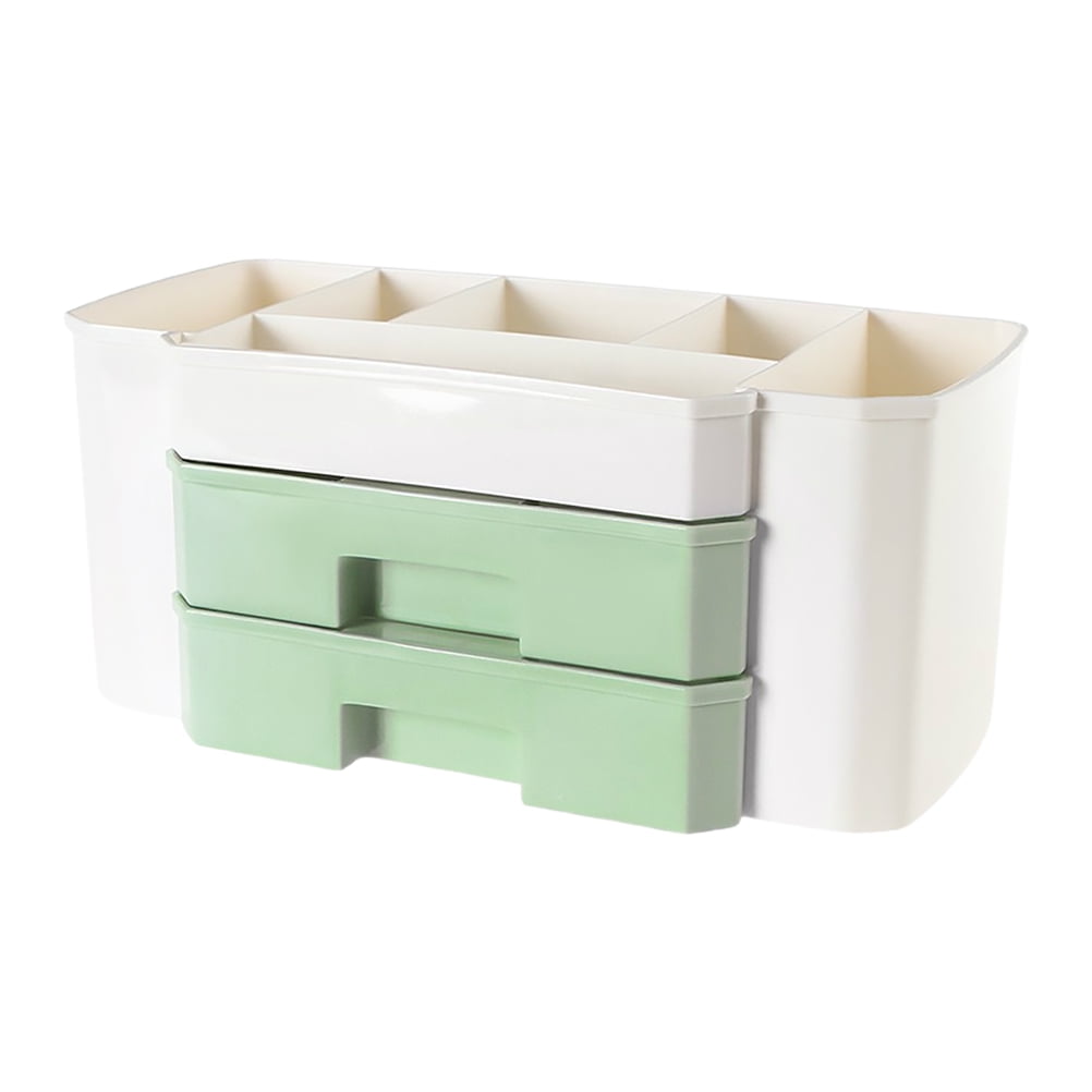 Green Makeup Organizer Storage Drawers Desktop Display Case - Walmart.com