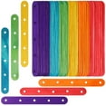 Miangastore 100 Pcs Popsicle Sticks Colored Popsicle Sticks Lollipop ...