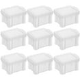 Miangastore 10pcs Small Containers with Lids Plastic Box Small Storage ...