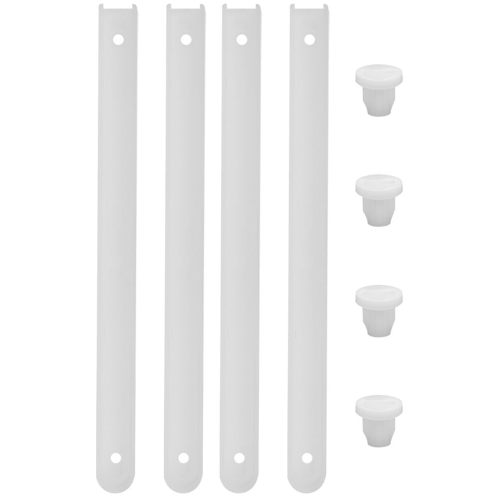 Miangastore 4 White Plastic Drawers with Soft Close Rails & Replacement ...
