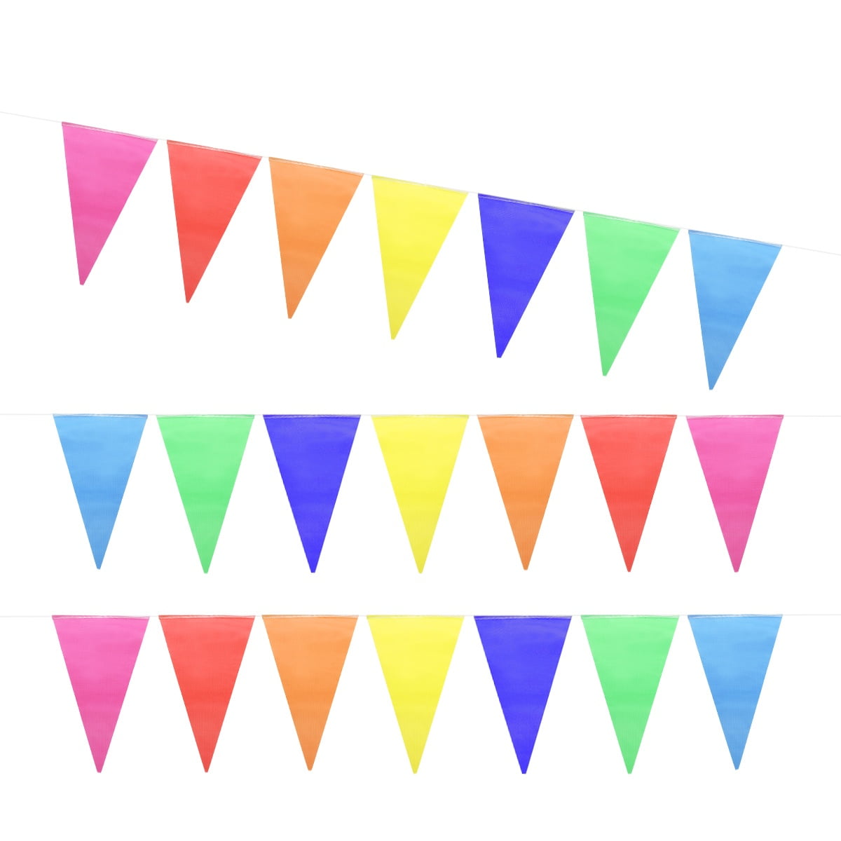 Miangastore Colorful Pennant Flags Banner, Multicolor Triangle String ...