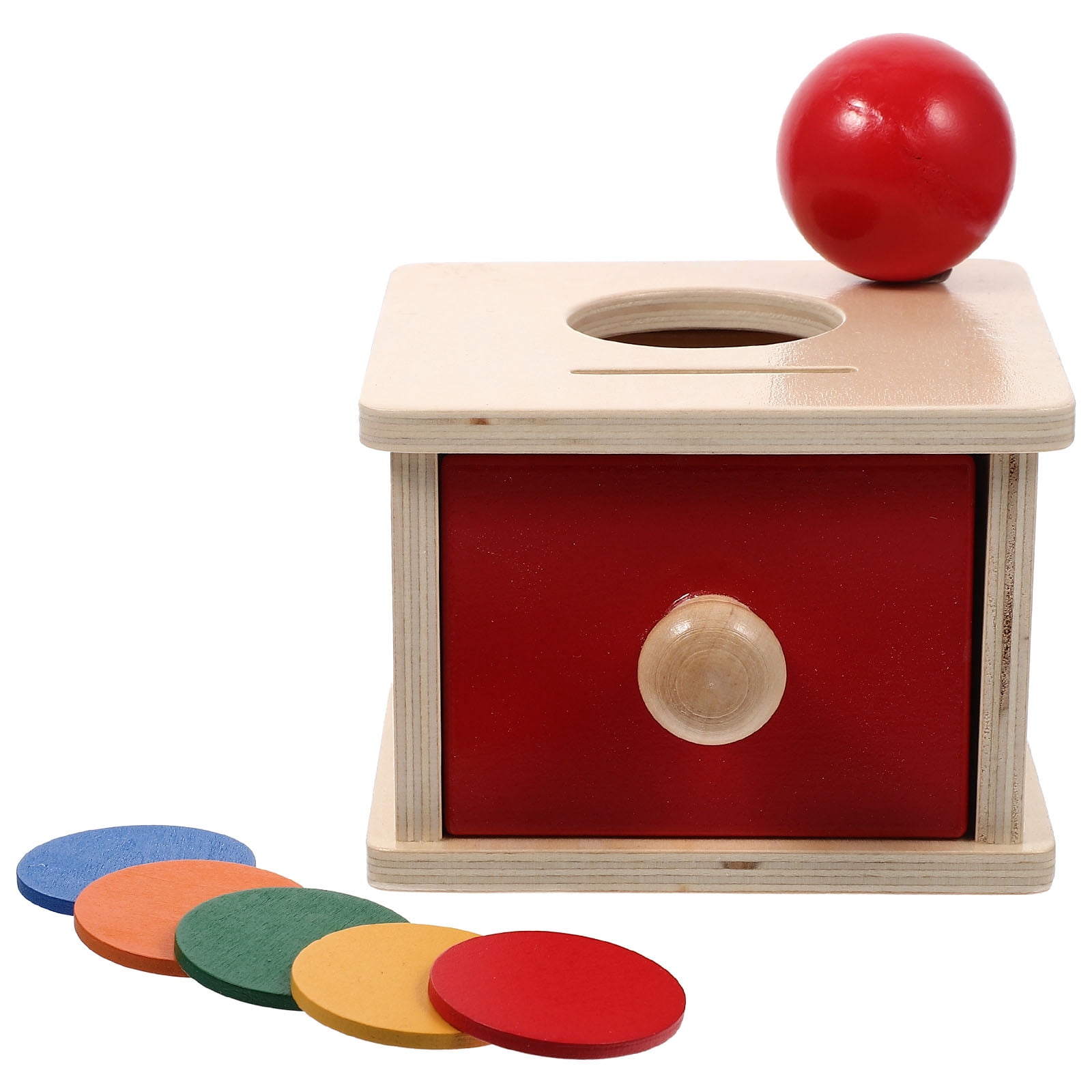 Miangastore Montessori Wooden Coin Box with Object Permanence ...