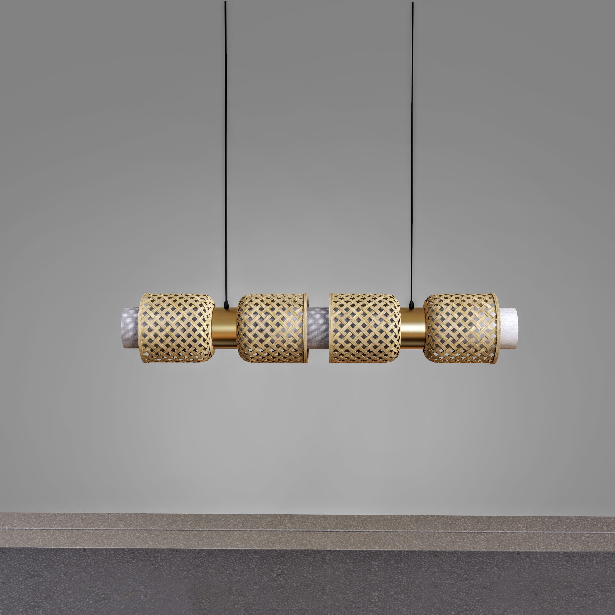 Mianzi Bamboo Metamorphosis Pendant Lamp Natural H-01S, Ready-to ...