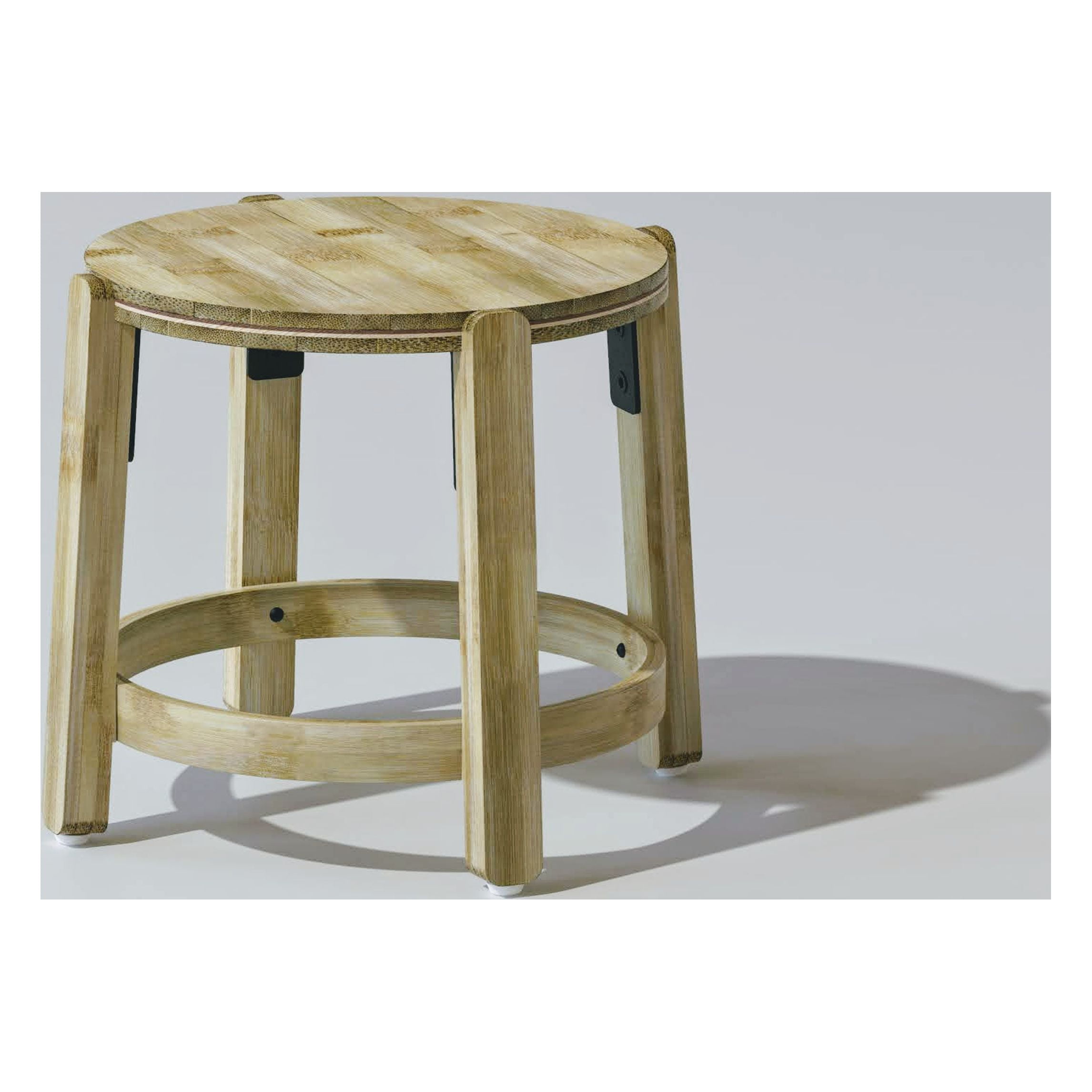Mianzi Bamboo Rad Stool Mini Natural, Ready-to-Assemble, Traditional ...
