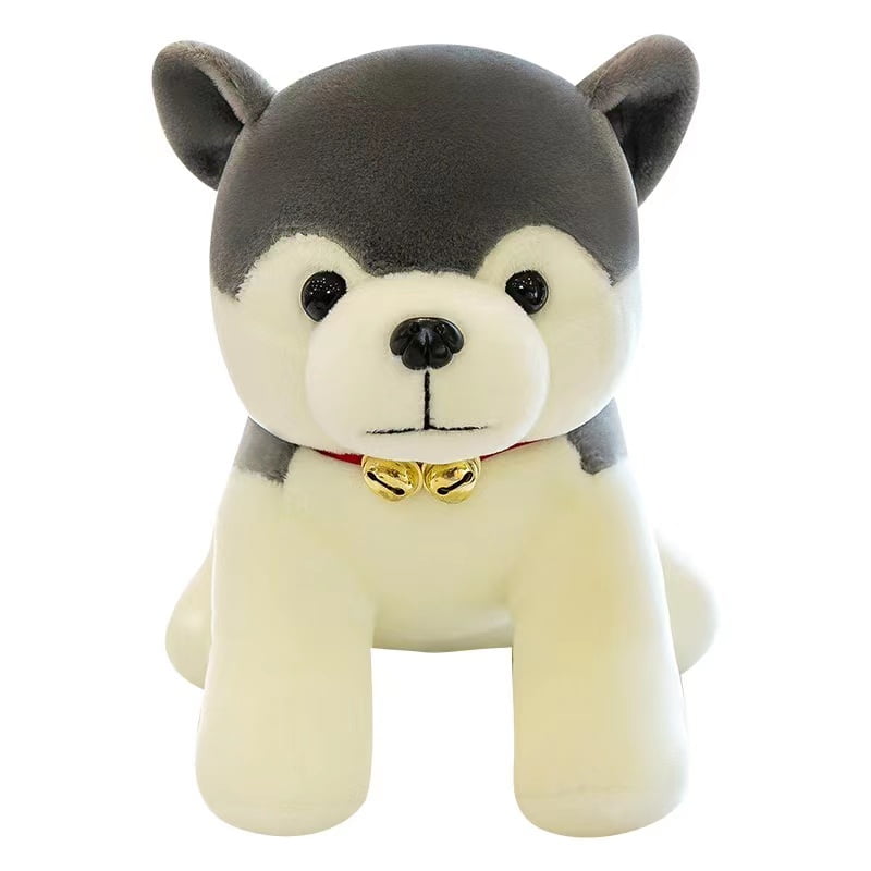 Miaobe New Husky Stuffed Animal Action Figure Simulated Bell Dog Gift ...