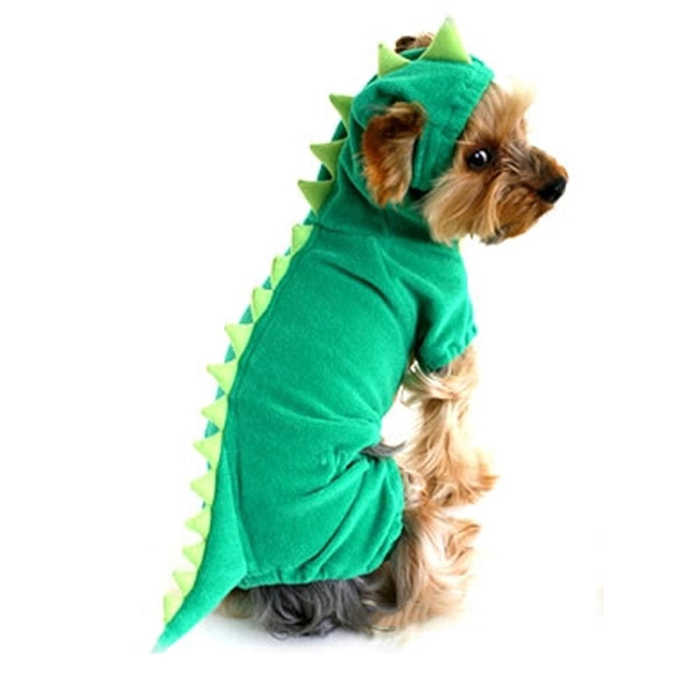 Miaocao Dog Dinosaur Design Costume Green Pet Clothes for Medium ...