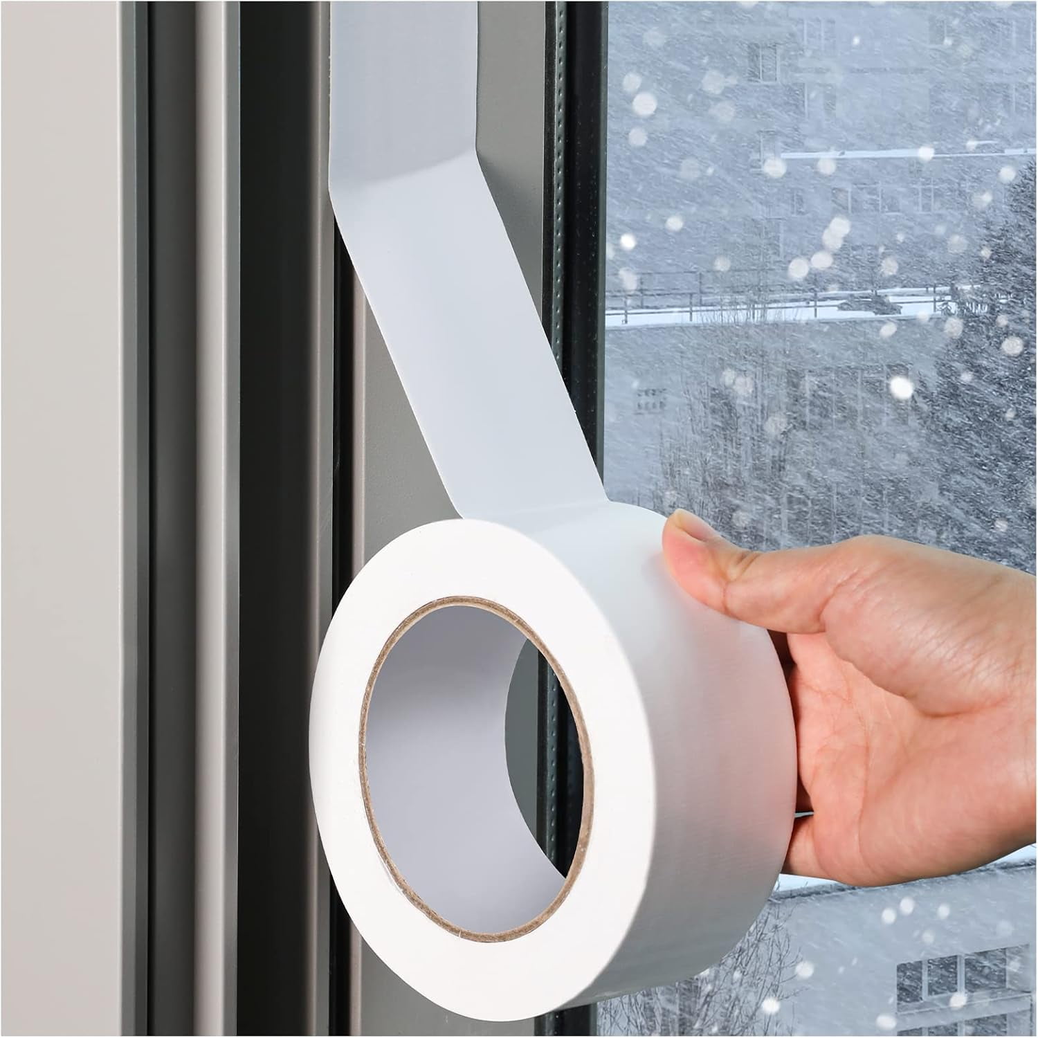 Miaochaun Window Weather Stripping Tape, White Window Insulation for ...