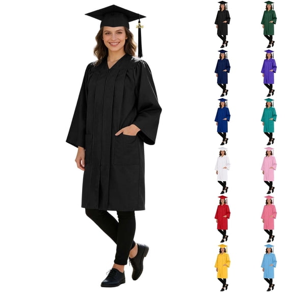 Miaoju Graduation Cap and Gown 2026 Unisex Robe with Adjustable Grad ...