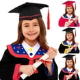 Miaoju Unisex Shiny Graduation Gown Cap Tassel Set 2026 Preschool and ...