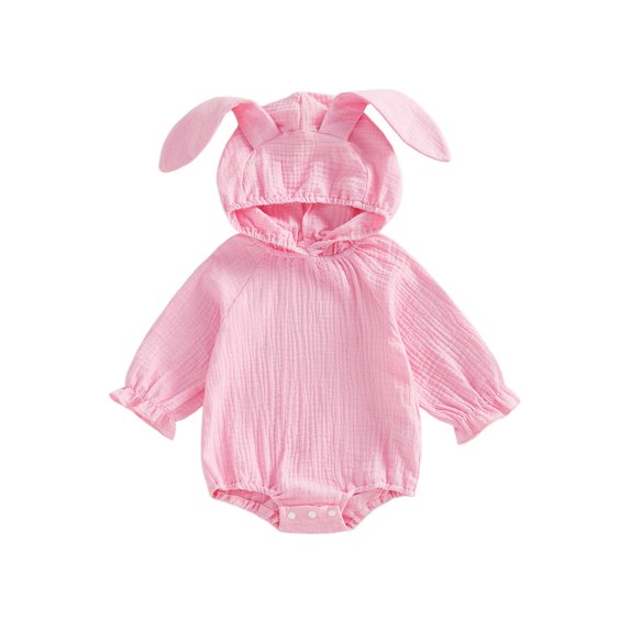 Miaouyo Infant Baby Girls Easter Hooded Rompers 0 3 6 12 18 Months ...