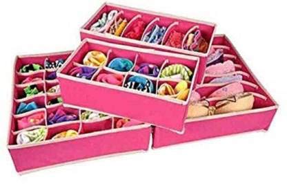 Miappi Home Furnishings Set of 4 Foldable Innerwear Organiser for ...