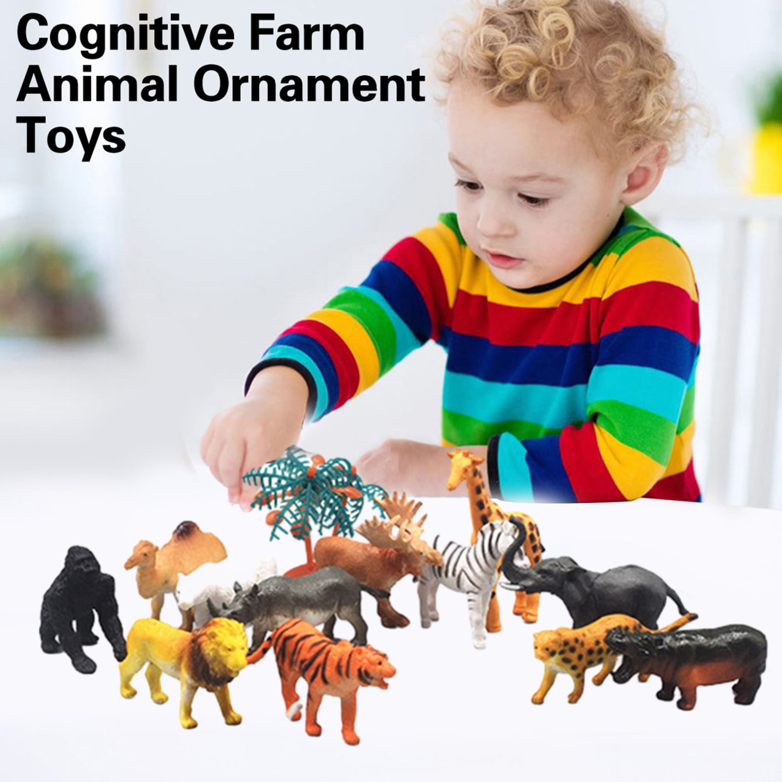 Miarnea 12-Piece Animal Model Collection: High Simulation Mini ...