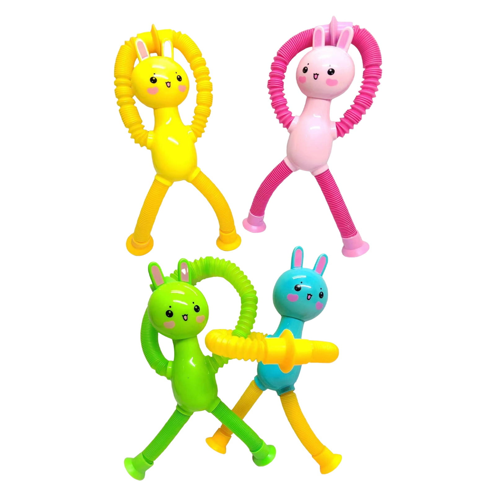 Miarnea 4Pcs KidsToys Telescopic Suction Cup Toy Shape Changing ...