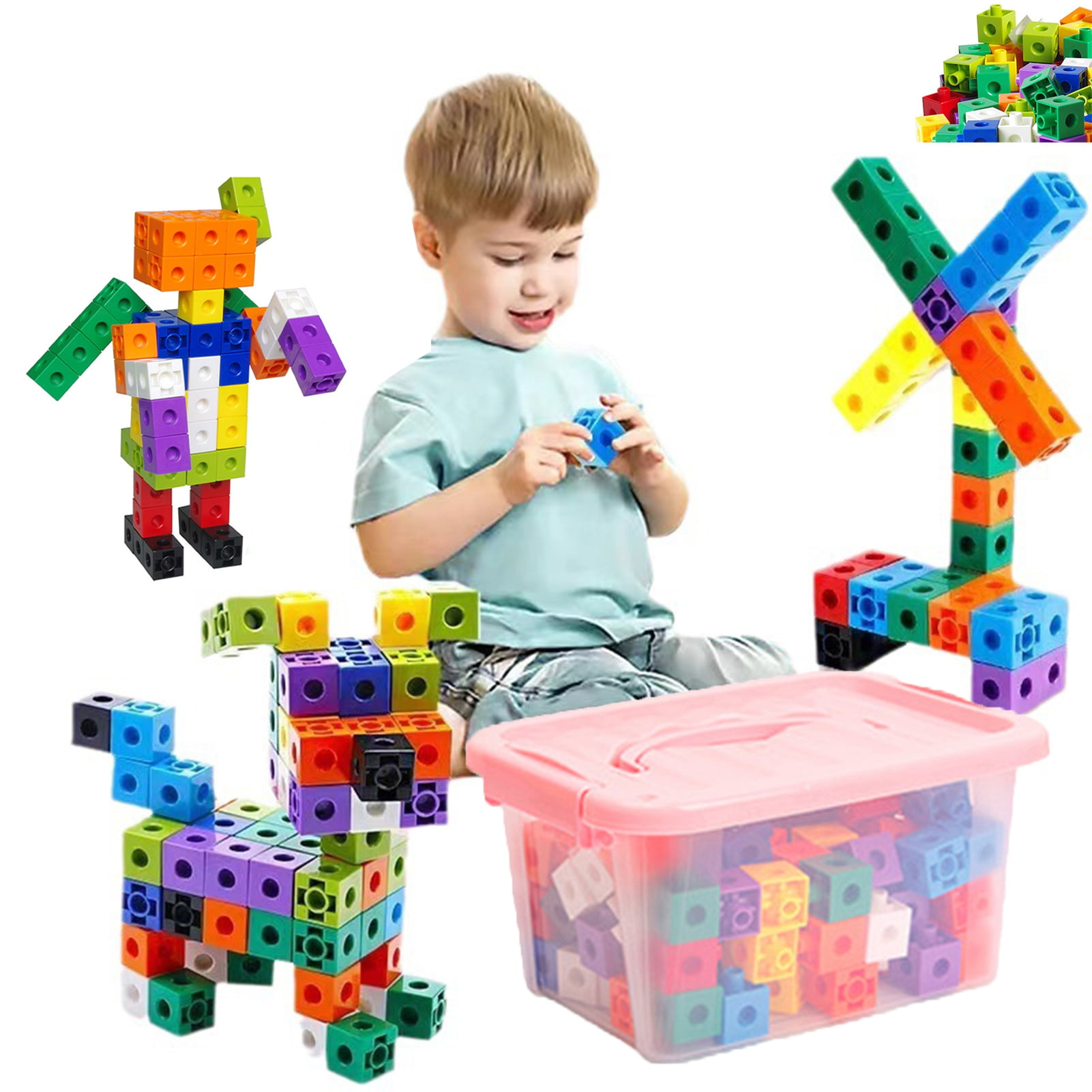 Miarnea Building Blocks Toy Number Blocks Toys for Kids Colorful ...
