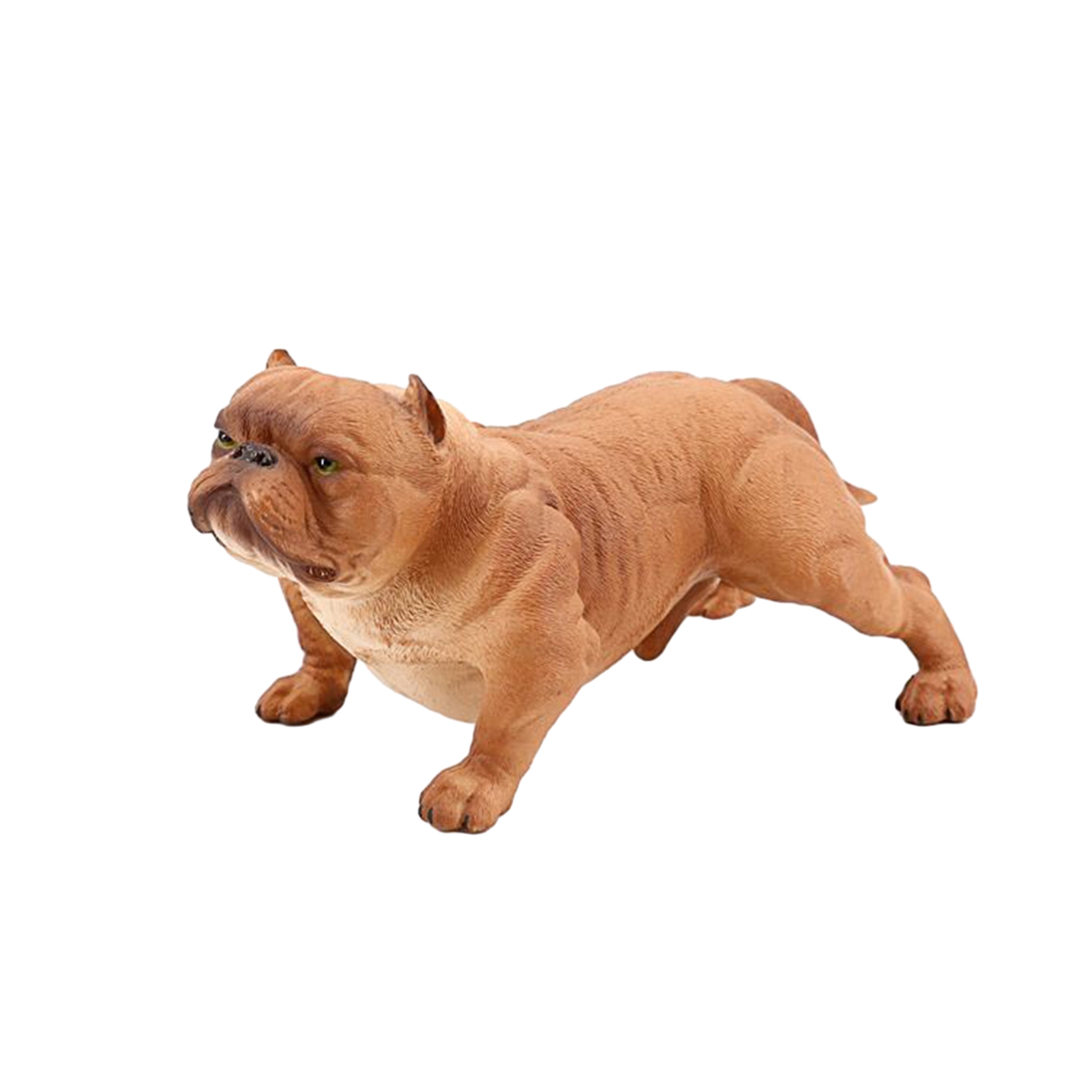 Miarnea Bully Dog Figurine - Realistic Pitbull Ornament, Educational ...