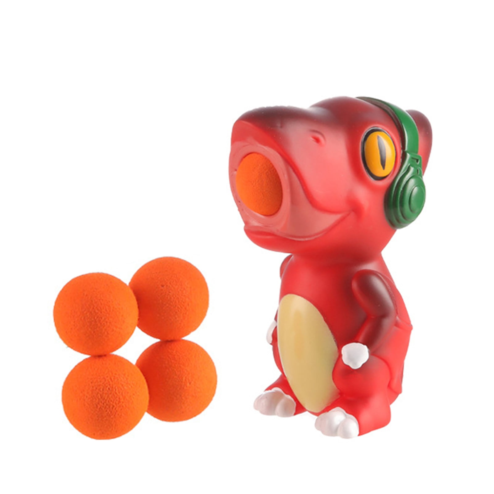 Miarnea Cartoon Dinosaur Shooter Toy with 4 Balls Outdoor Garden ...