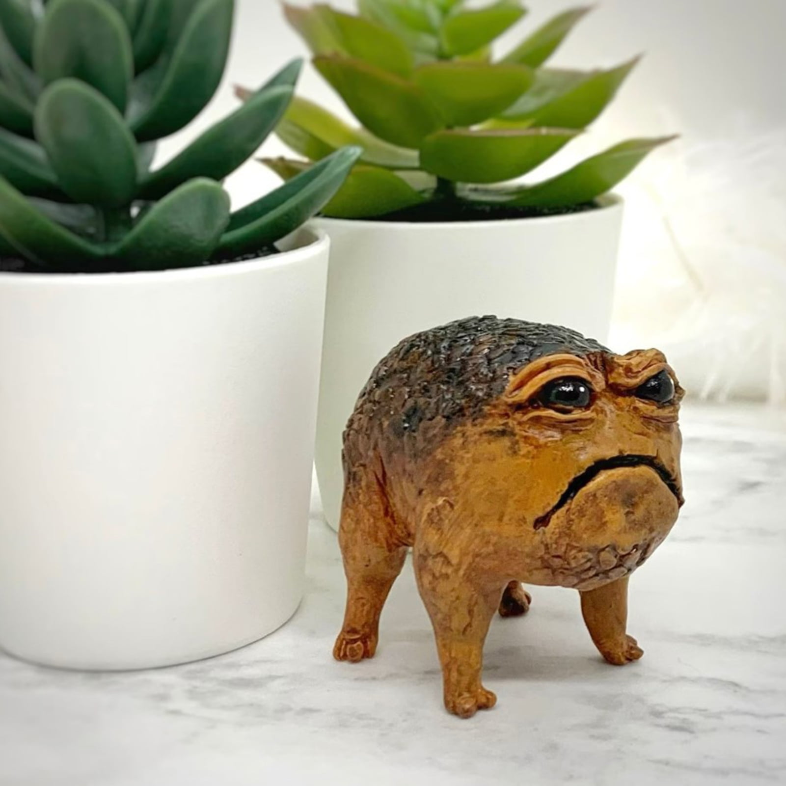 Miarnea Cute African Rain Frog Decor: Funny Toad Model, Creative Animal ...
