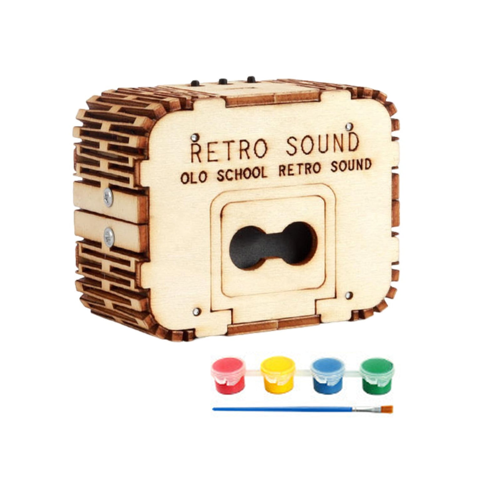 Miarnea DIY Wooden Sound Recorder Toy Set Handmade Retro Music ...
