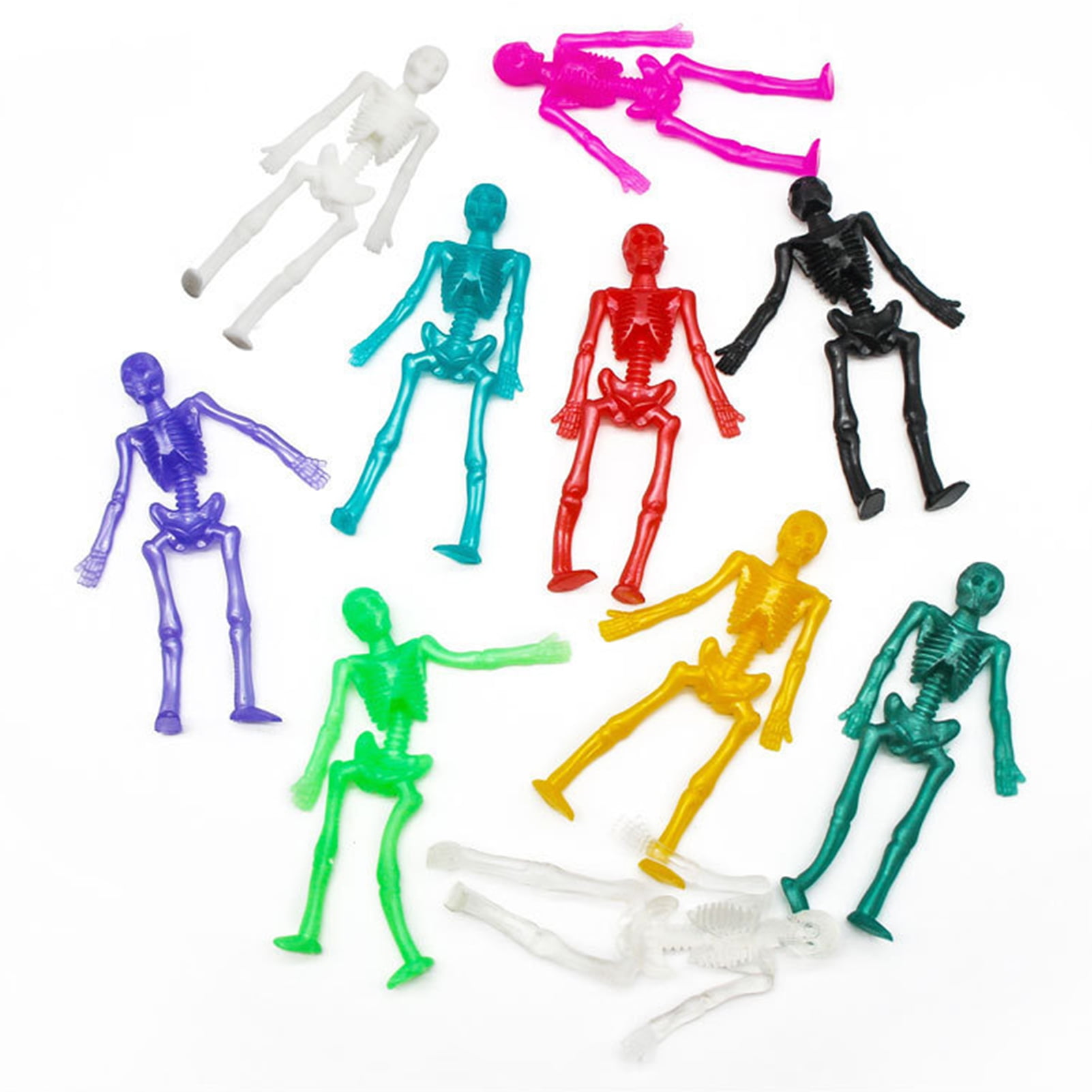 Miarnea Kids Toys 10/20/30Pcs Halloween Stretchy Skeleton Toys Stretchy ...