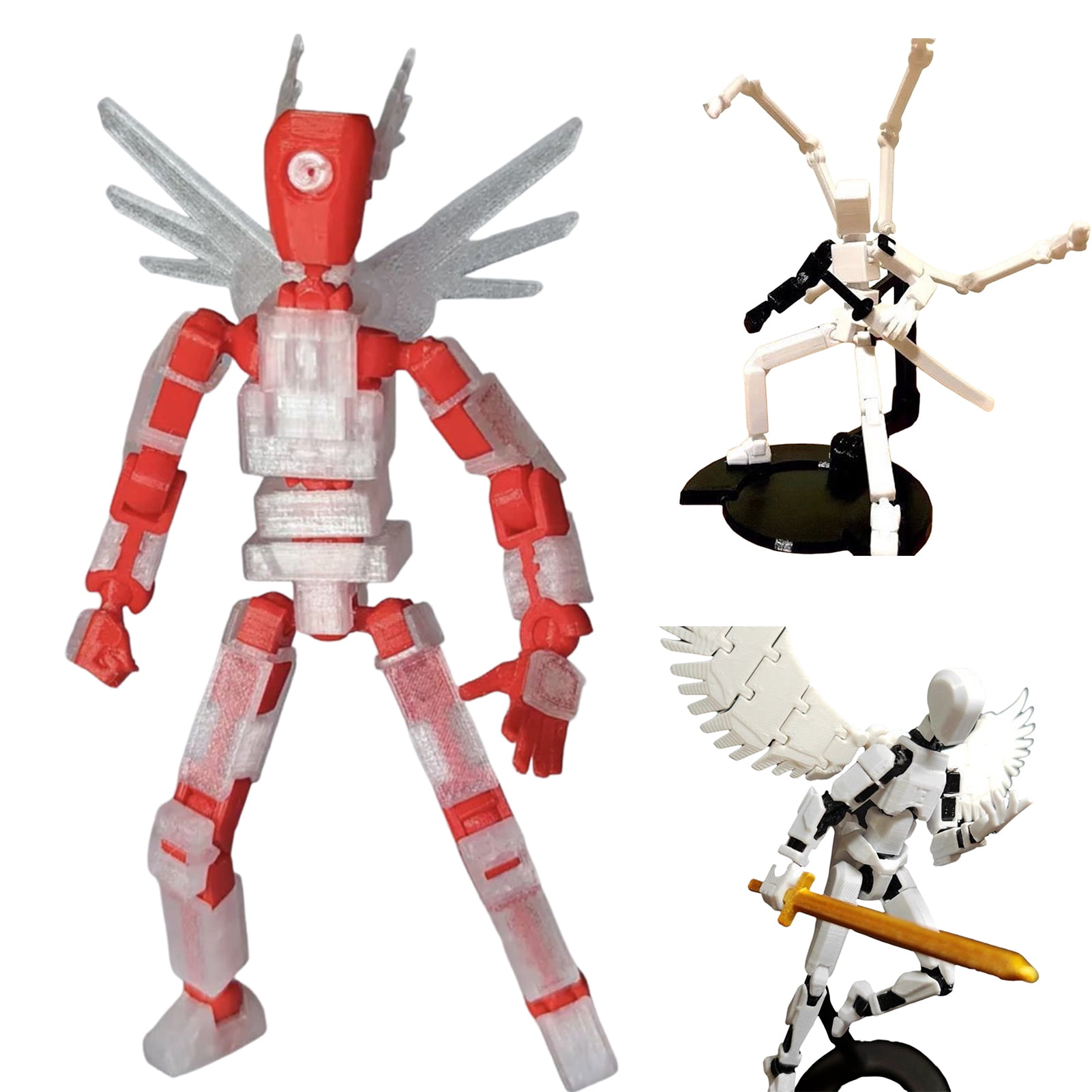 Miarnea Kids Toys 3D Printed Action Figure for Boy and Girl Multi ...
