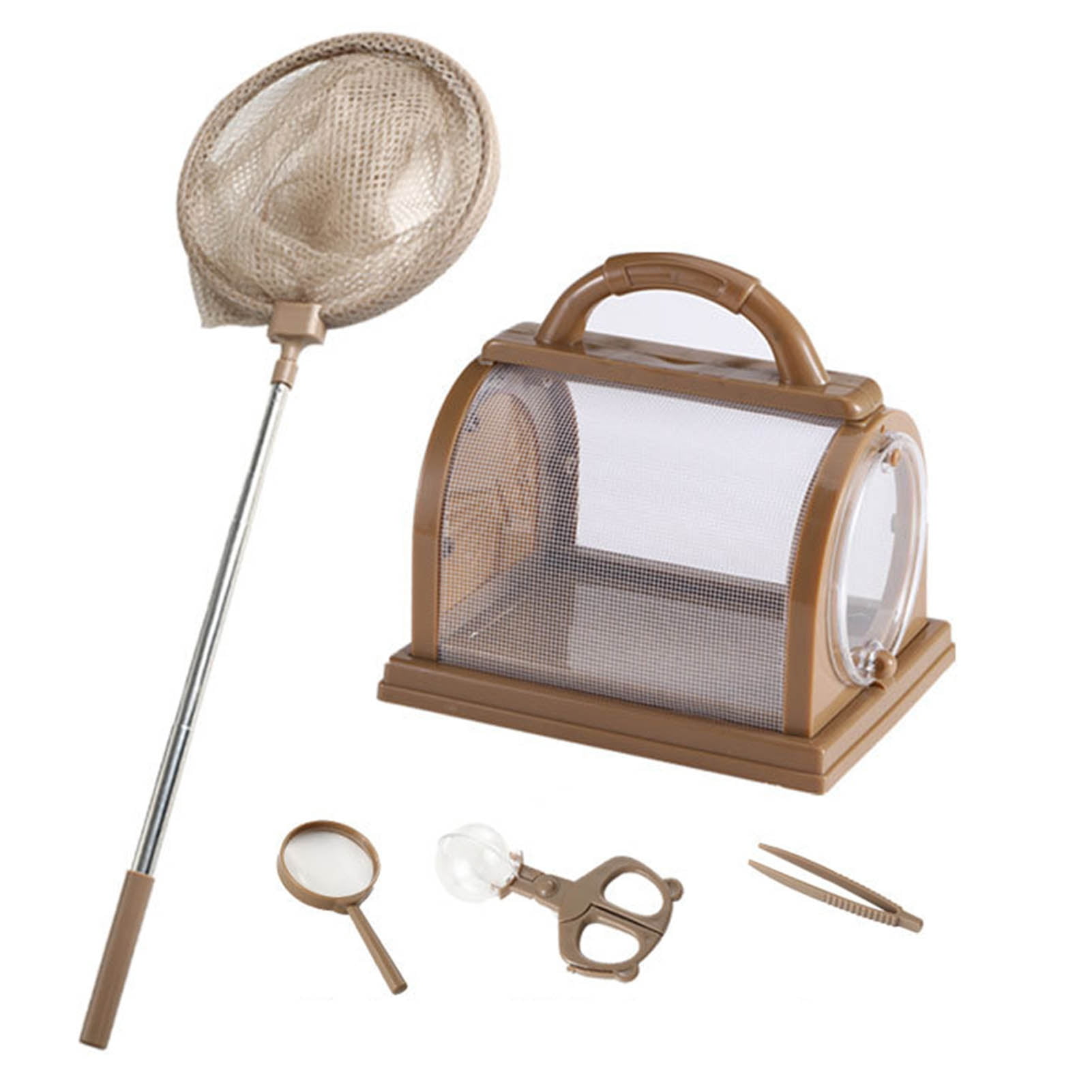 Miarnea Kids Toys Bug Catcher Kit with Viewer Box Net Clip Tweezers ...