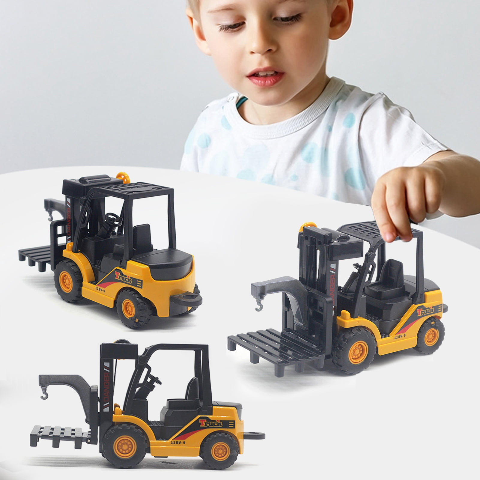 Miarnea Kids Toys Car 1/55 Alloy Forklift Truck Toddlers Toys Realistic ...