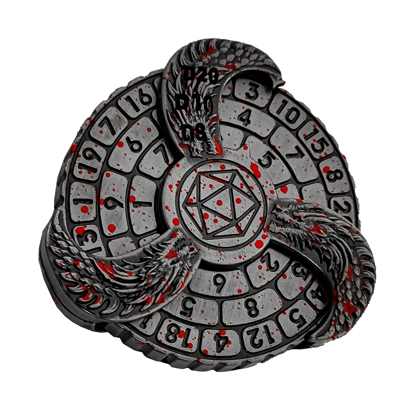 Miarnea Kids Toys, Dragon Dice Metal Fingertip Gyro Spinner Dice Fidget ...