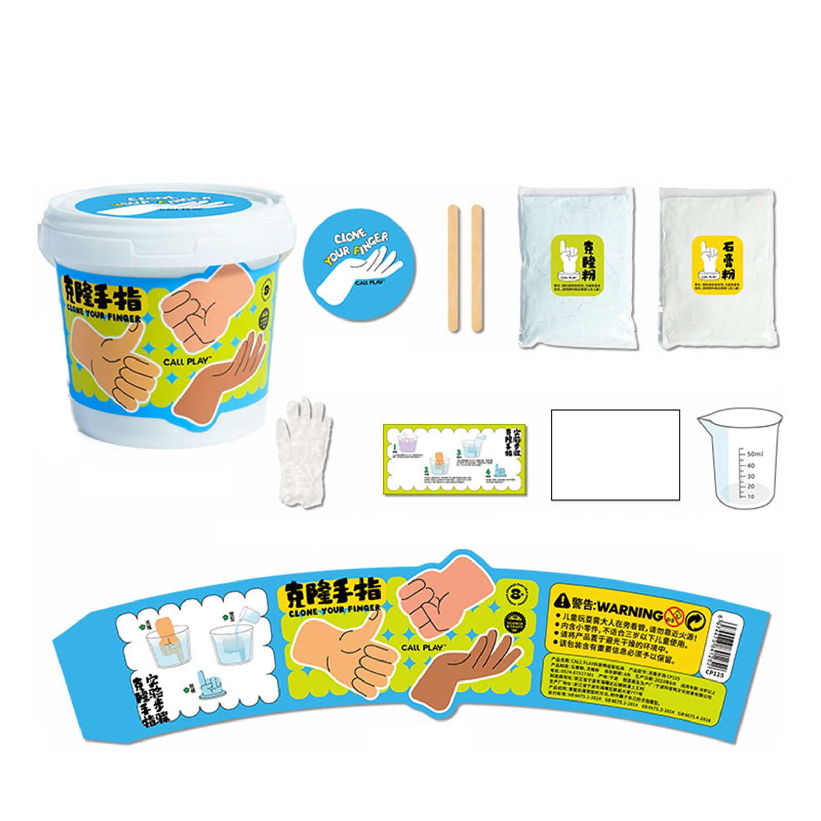 Miarnea Kids Toys, Kids Hand Mold Casting Kit with Molding Powder DIY ...