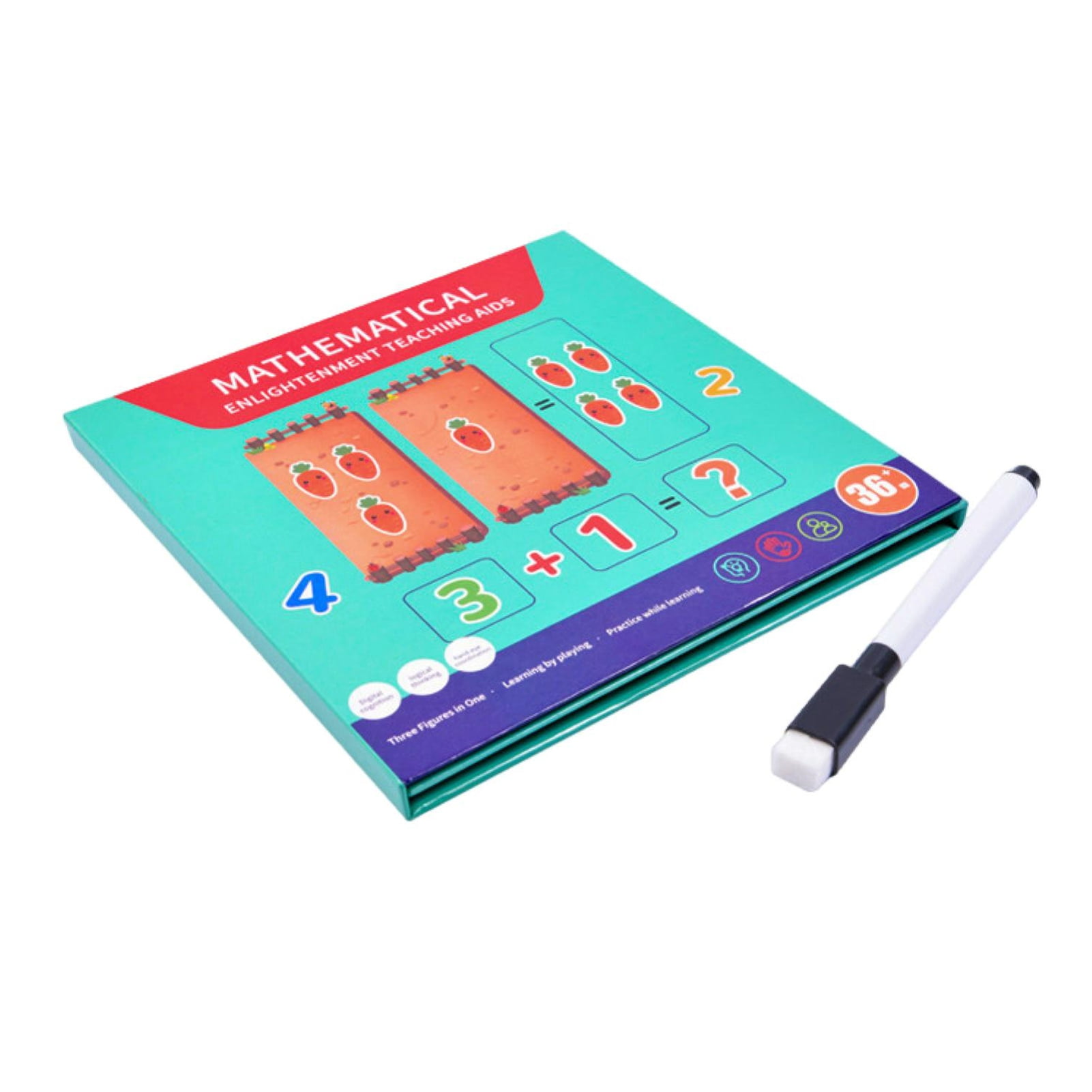 Miarnea Kids Toys, Magnetic Fraction Circles Book 1-100 Number ...