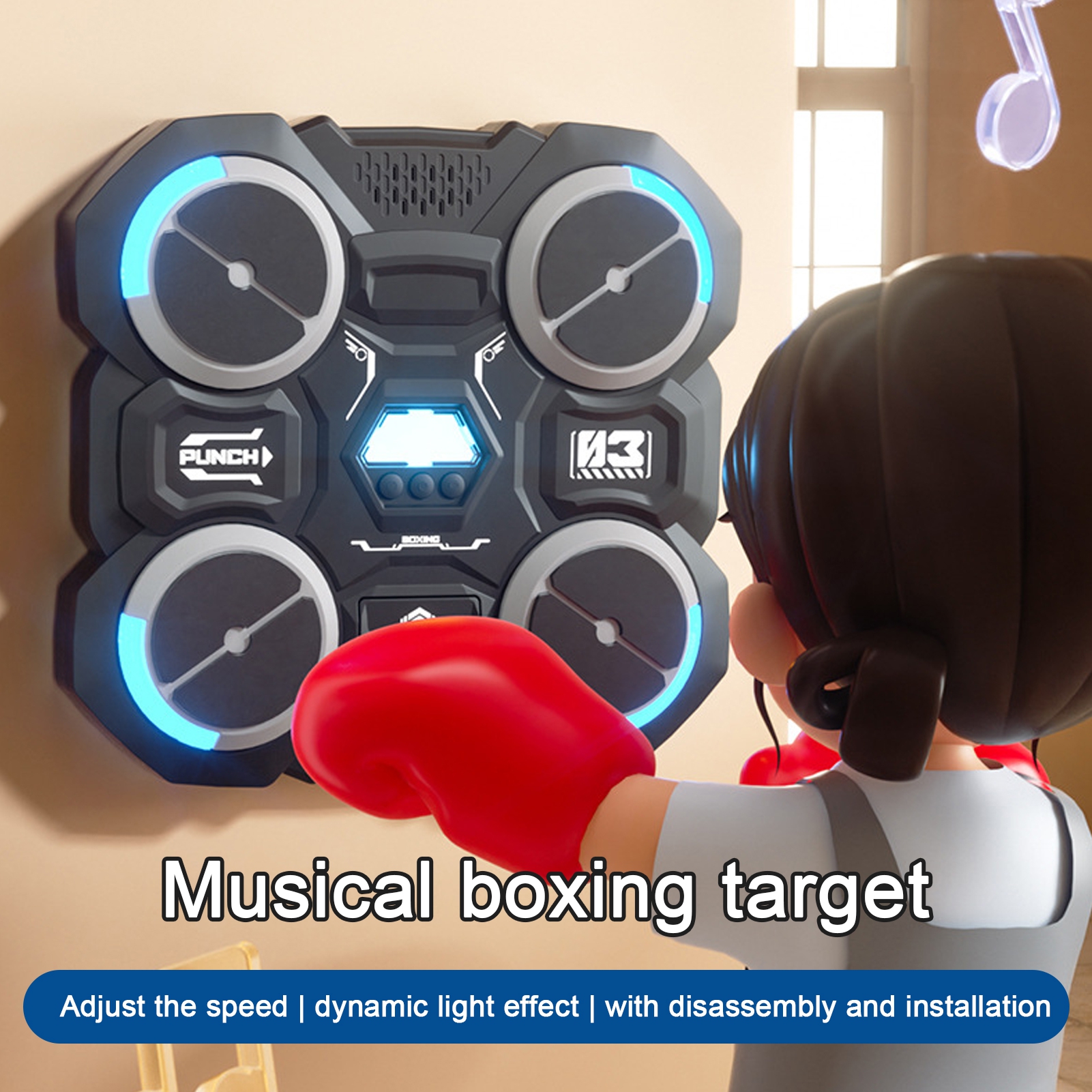 Miarnea Music Boxing Machine Electronic Boxing Machine Wall Mounted ...