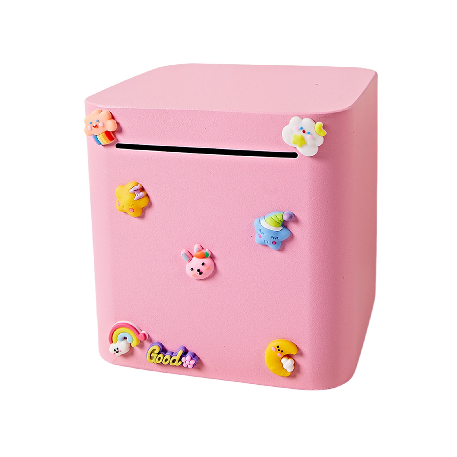 Miarnea Piggy Bank Unopenable Money Saving Box Bright Colors Large ...