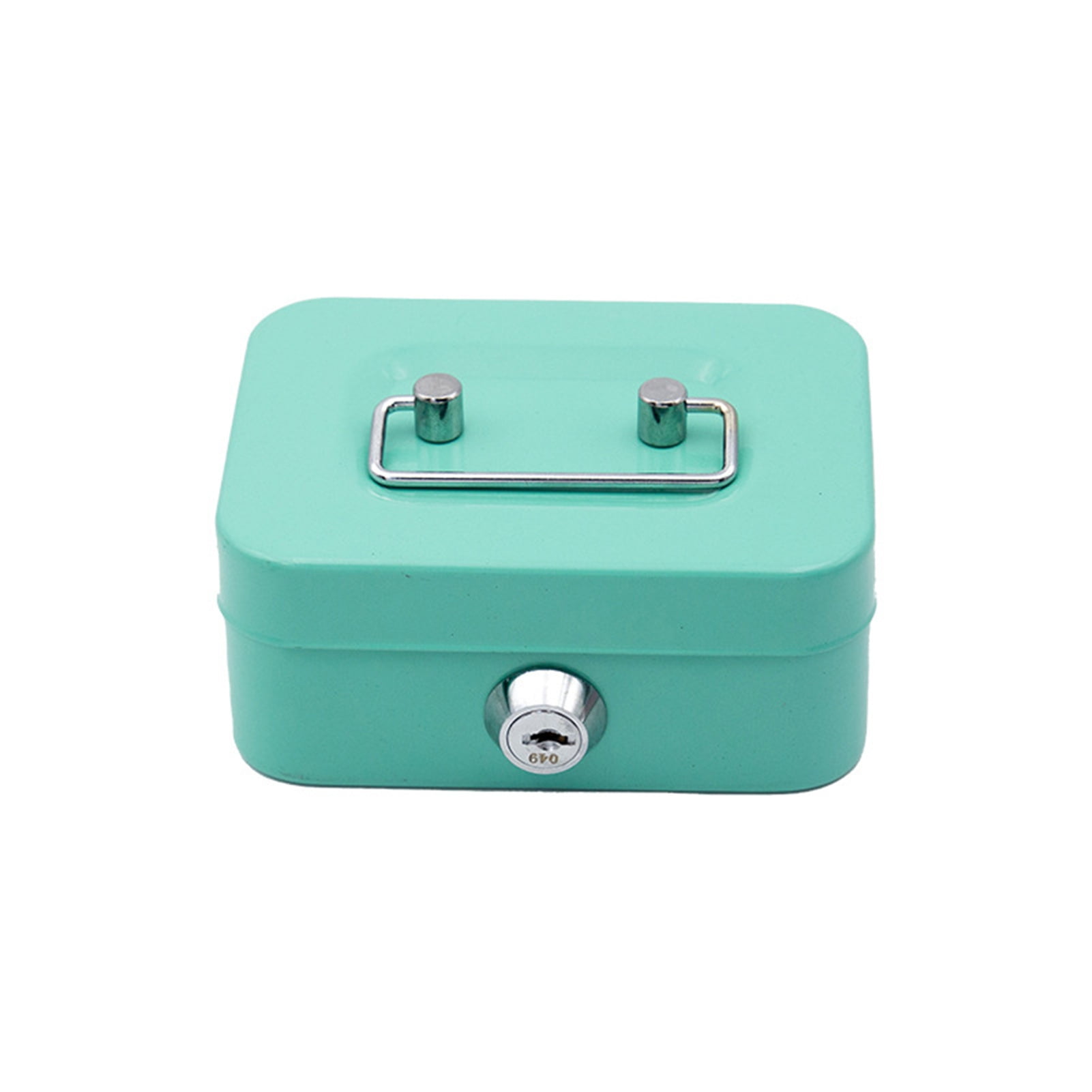 Miarnea Piggy Bank with Lock And Key Portable Lockable Mini Cash Box ...